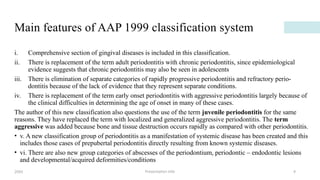 1999 CLASSIFICATION OF PERIODONTAL DISEASES.pptx