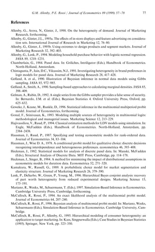 1999 marketing models of consumer jrnl of econ[1] | PDF | Advertising Industry | Industries