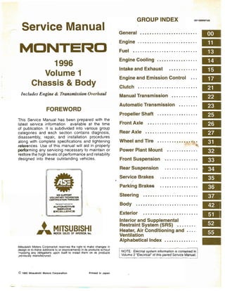 1999 Mitsubishi Montero Pajero Service Repair Manual.pdf