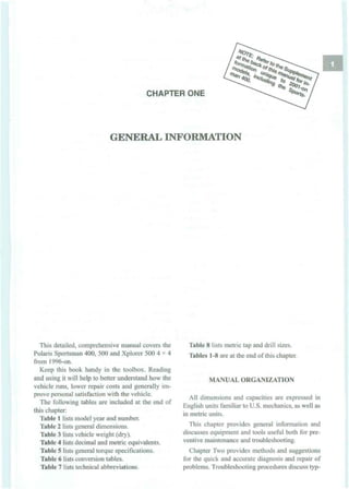 1999 Polaris Sportsman 400, 500, Xplorer 500 4×4 Service Repair Manual.pdf