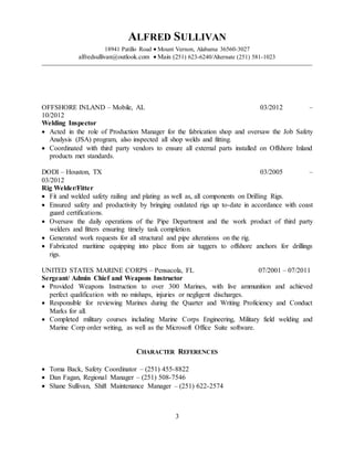 Alfred Sullivan Resume | DOCX