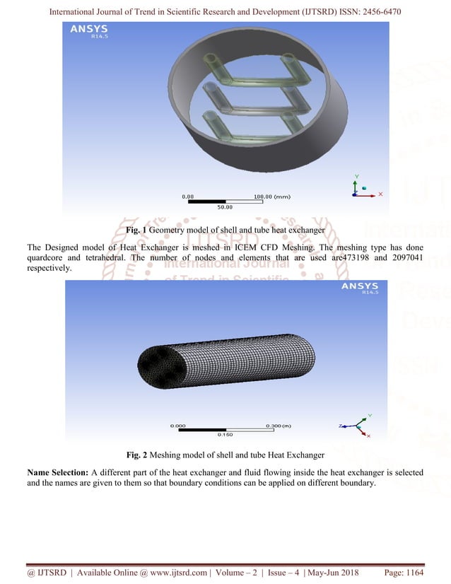 CFD Analysis of Heat Transfer Enhancement in Shell and Tube Type Heat Exchanger creating ...
