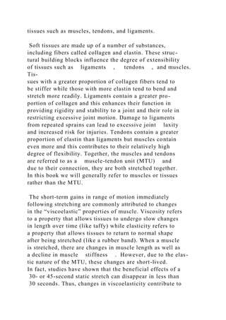 199 Flexibility LEARNING OBJECTIVES After comp.docx | Physical Therapy ...