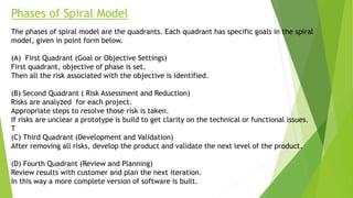 Project on software engineering types of models | PPT