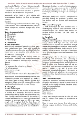 Review of the Diagnosis and Treatment of Paralysis | PDF