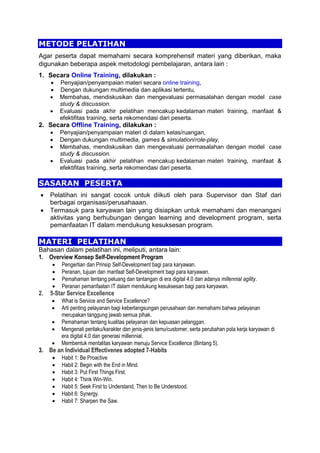 Silabus Pelatihan_"Effective Self-DEVELOPMENT for Optimal Performance"_di Era Digital 4.0 dan ...