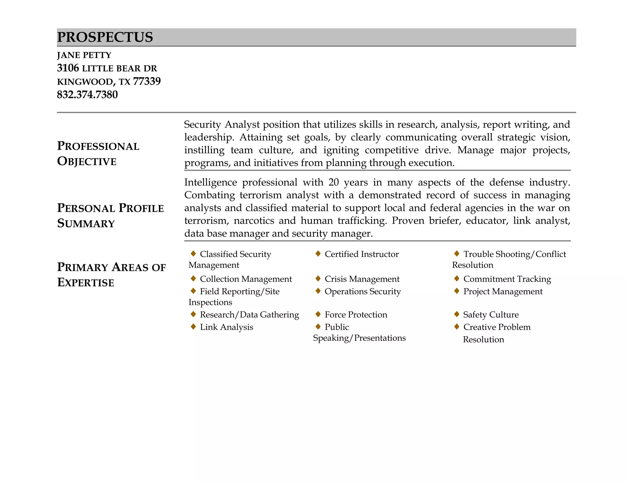 Prospectus Sec | PPT