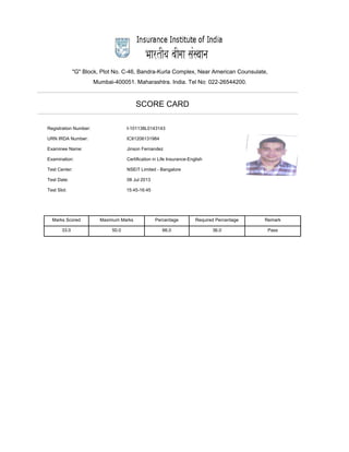 IRDA CERTI | PDF