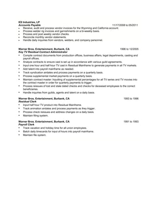 M Lohan Resume final | DOC