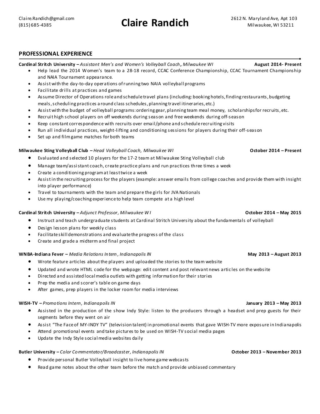 Claire Randich Resume15 Claire Randich Resume15