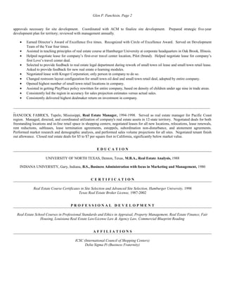 Glen Panchisin Resume | DOC