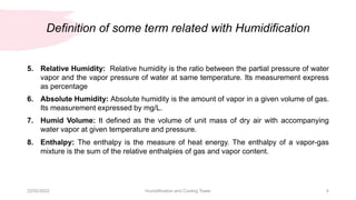 Humidification and Cooling Tower.pptx