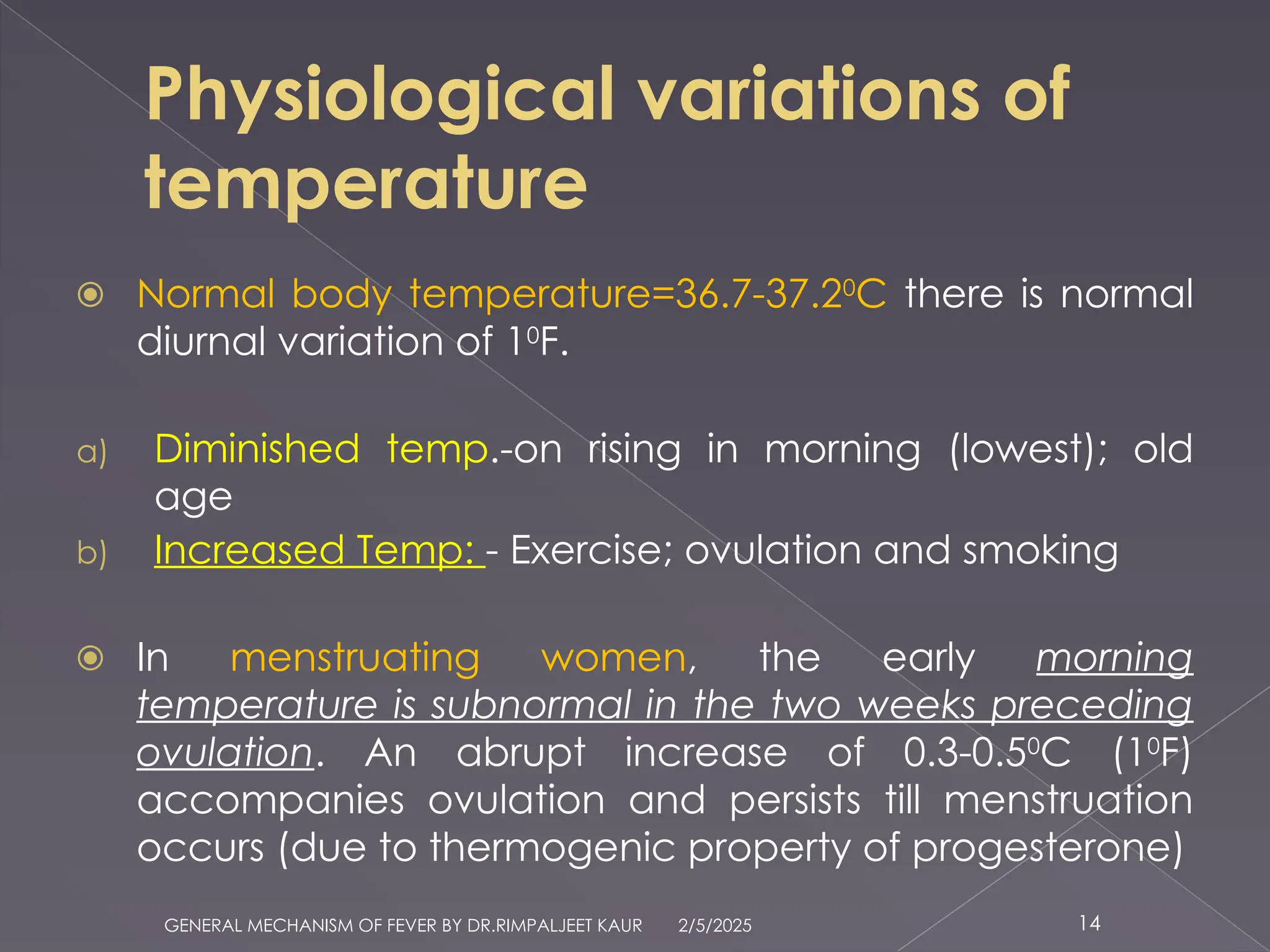 General Mechanism of Fever.pptx for ayurveda students | PPTX