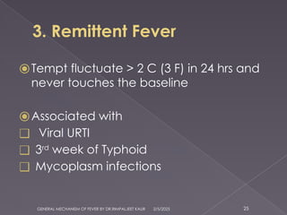 General Mechanism of Fever.pptx for ayurveda students | PPTX