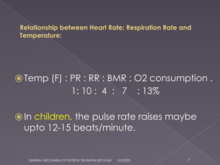 General Mechanism of Fever.pptx for ayurveda students | PPTX