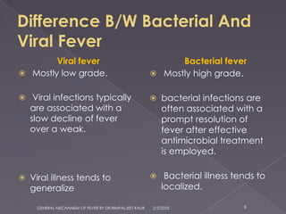 General Mechanism of Fever.pptx for ayurveda students | PPTX