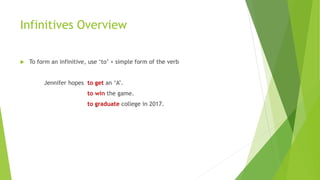 Infinitives_introduction_powerpoint | PPT