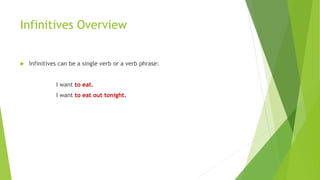 Infinitives_introduction_powerpoint | PPT