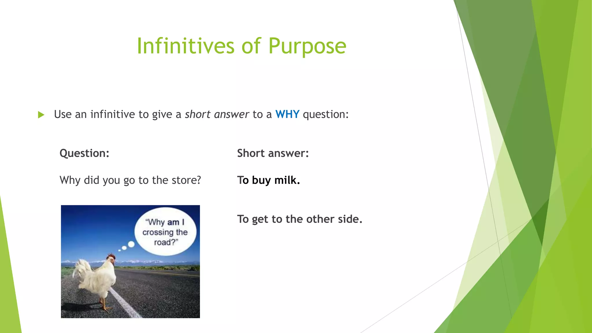 Infinitives of purpose_powerpoint | PPTX