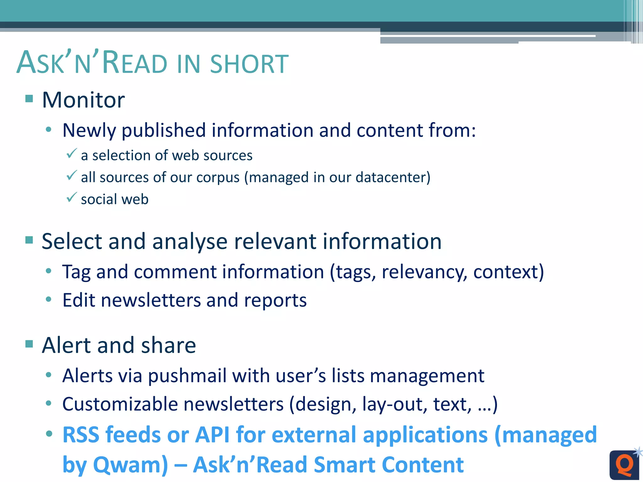 II-SDV 2016 - QWAM Content Intelligence | PDF | Internet | Computing
