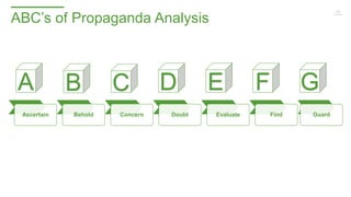 Incorporating Propaganda Analysis in the Use of the Framework for ...