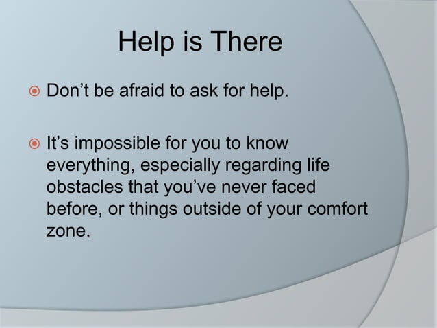 Ask for help | PPTX