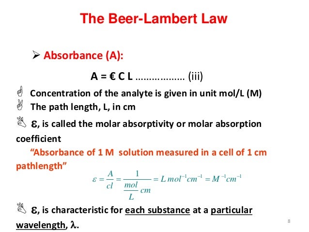 Introduction to spectroscopic methods Introduction to spectroscopic methods