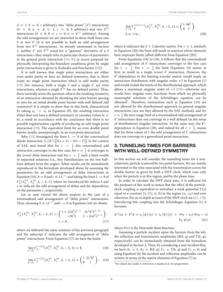 Double General Point Interactions Symmetry and Tunneling Times | PDF