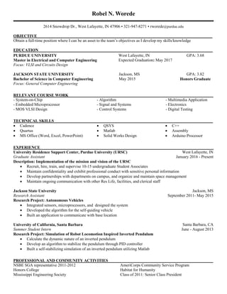 Worede_Resume_HW1 | PDF