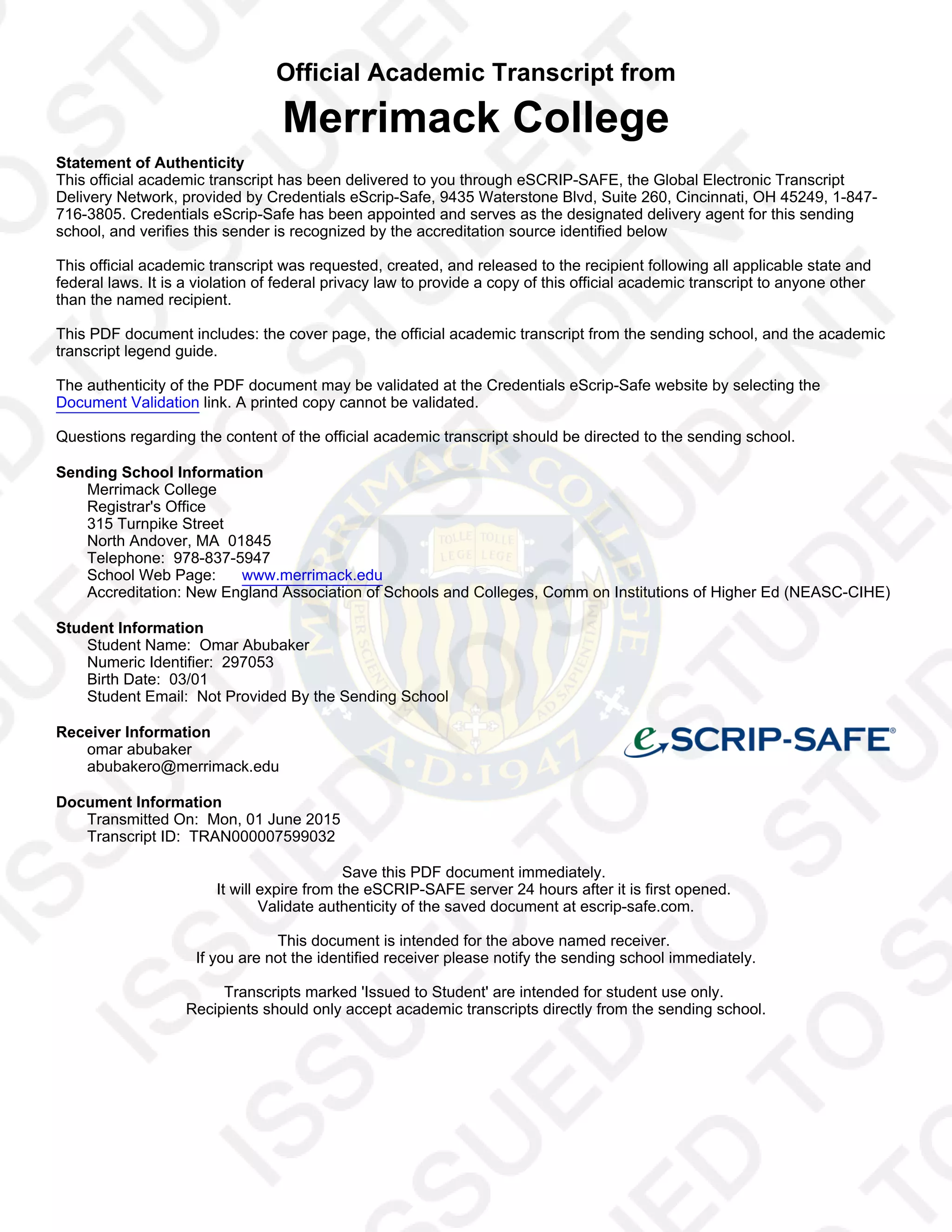 completed-transcript- OMAR | PDF