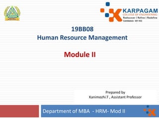 19 bb08 hrm module 2 | PPTX