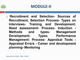 19 bb08 hrm module 2 | PPTX