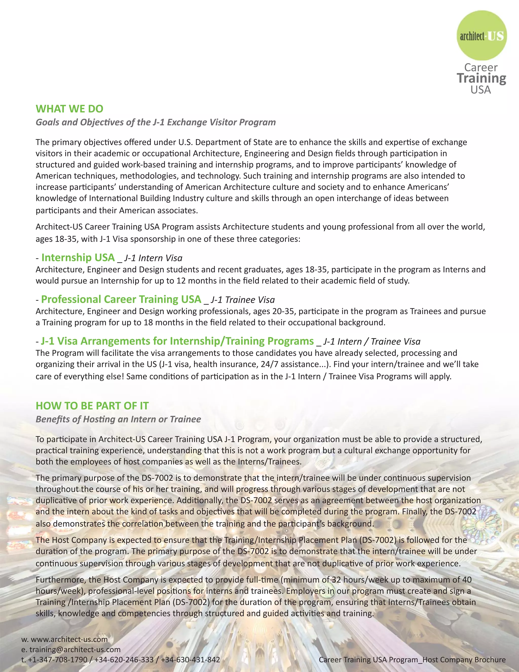 Architect-US Host Company Brochure | PDF