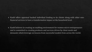 Kashf foundation | PPT