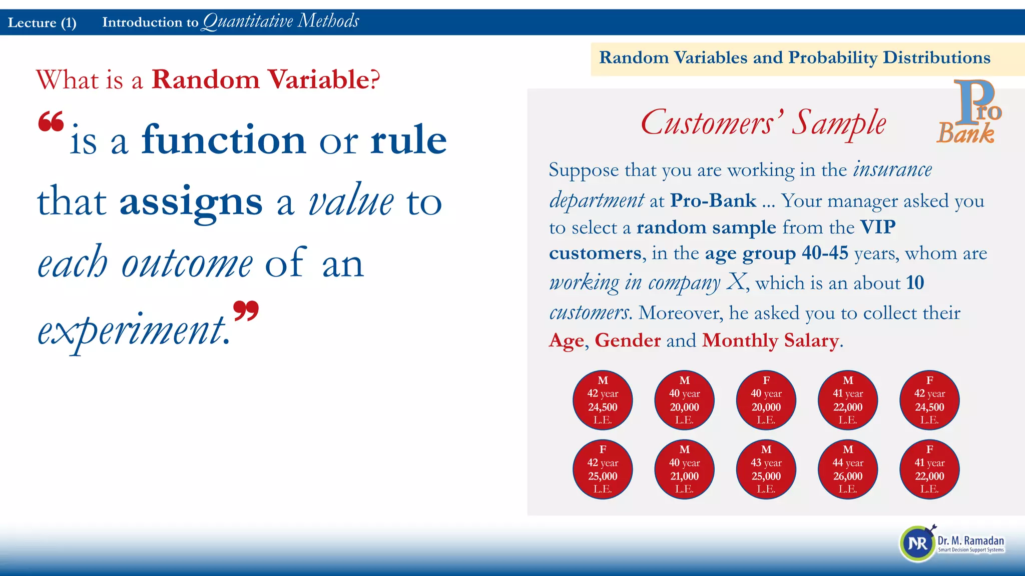 Quantitative Methods in Business - Lecture (1) | PDF