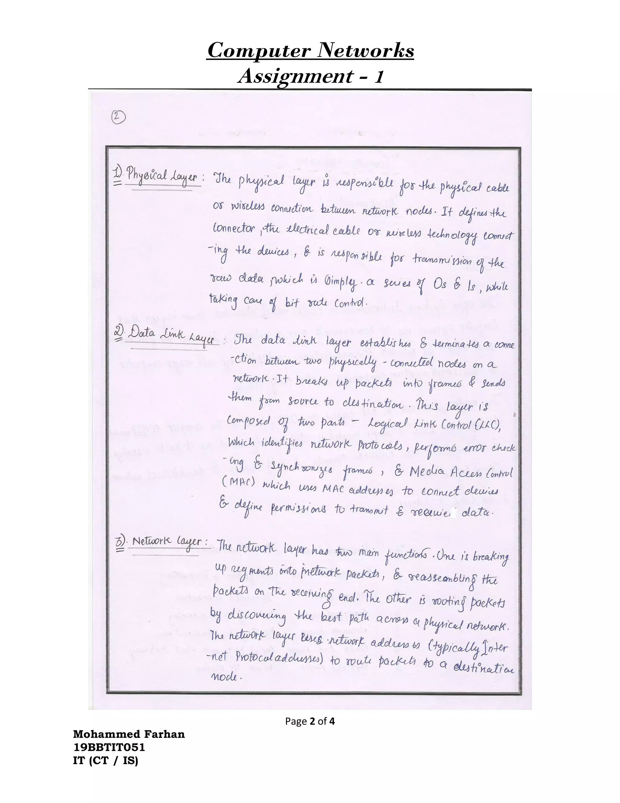 OSI model networking internet. | PDF