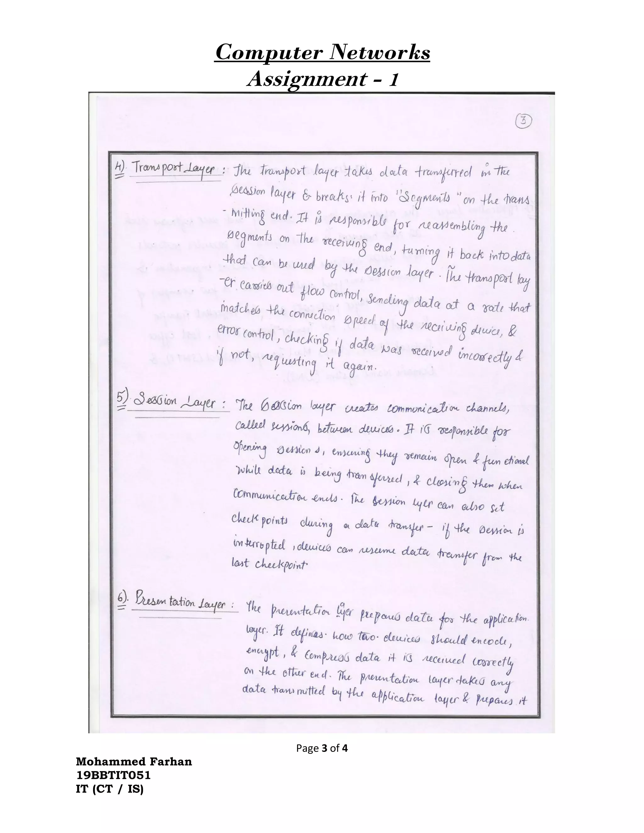 OSI model networking internet. | PDF