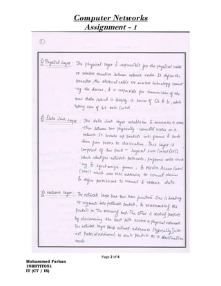 OSI model networking internet. | PDF