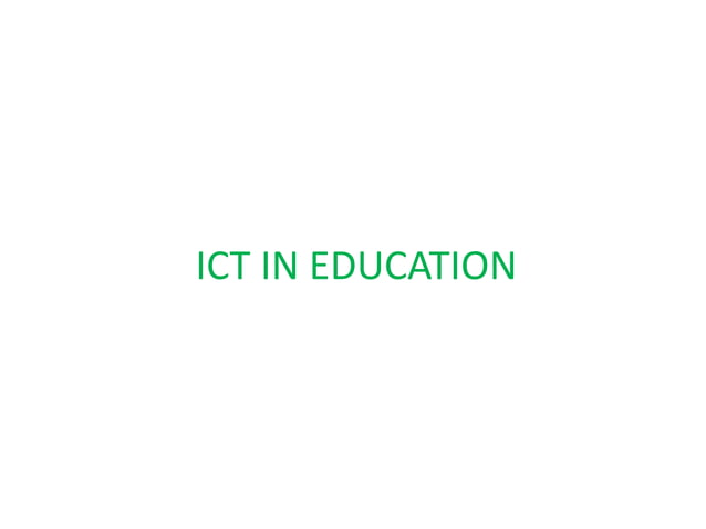 Linear Programme In Ict In Education Pptx Computer Software And