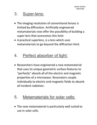 META-MATERIALS : AN OVERVIEW | PDF
