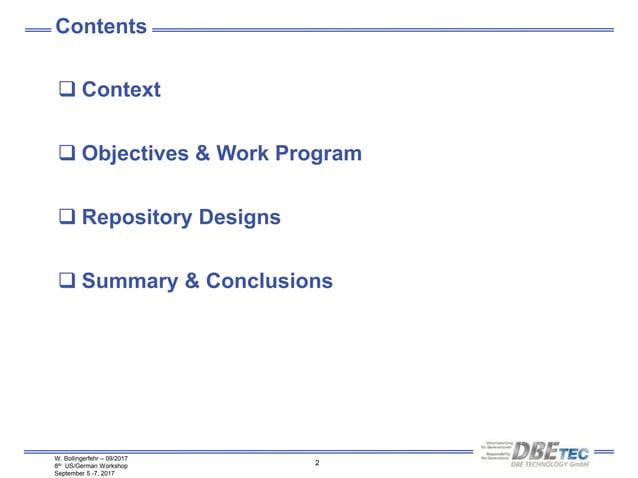 19 Repository designs in bedded salt, the KOSINA-Project | PPT