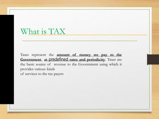 Agriculture taxation And Tax structure | PPTX