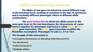 Interaction of Genes | PPT