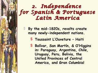 19c early20c revolutionsinlatinamerica | PPT