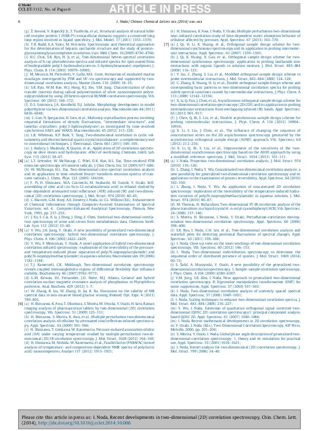 recent developments in 2d spectroscopy noda