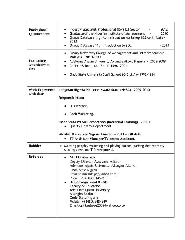 My Cv | DOCX