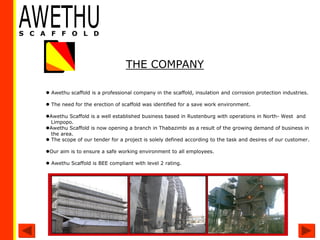 Awethu Scaffold Profile PDFb 2015 | PDF