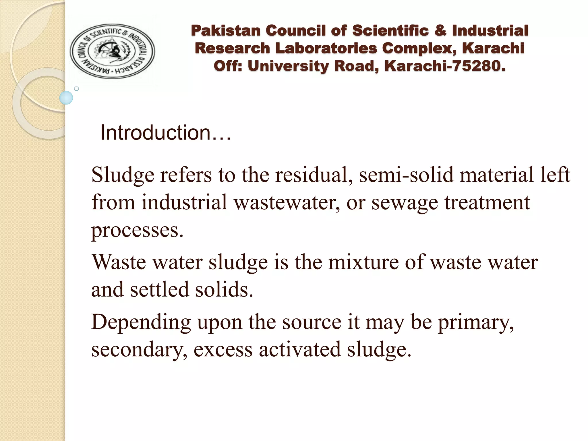 Sludge Treatment | PPTX