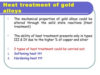 casting alloys dental material | PPT