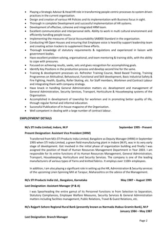 S.K. Verma_CV | PDF | Human Resources | Business